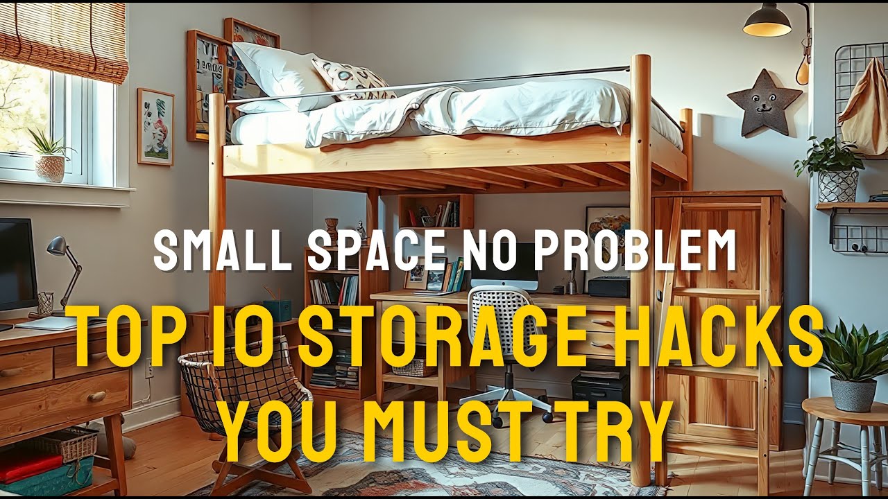 Small Space No Problem Top 10 Storage Hacks You Must Try - YouTube