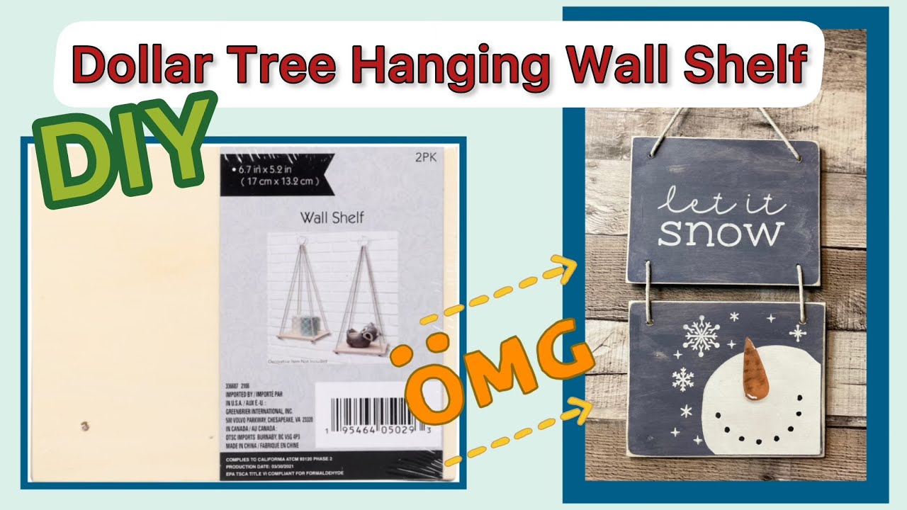 Dollar Tree Wall Shelf MAKEOVER | BUDGET FRIENDLY DIY Craft n Chat ...