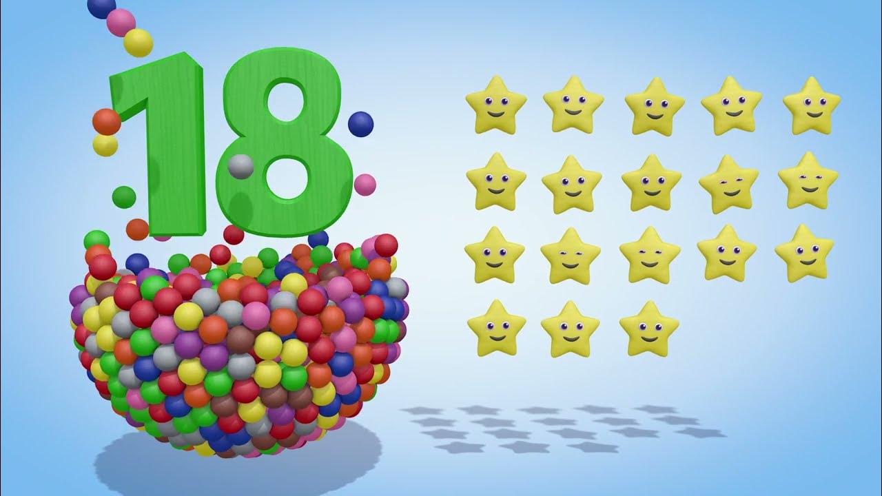 Вчимося рахувати до 20. Цифри українською для дітей. Паровозик Оллі ...
