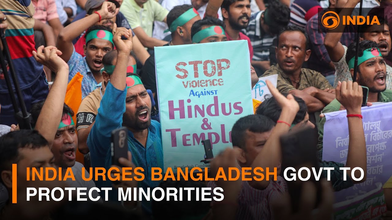 India urges Bangladesh government to protect minorities - YouTube