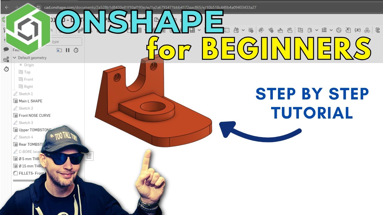 Best Free Onshape Training / Step by Step Tutorial for Beginners! - 24-01-10 - L STEP SIMPLE ...