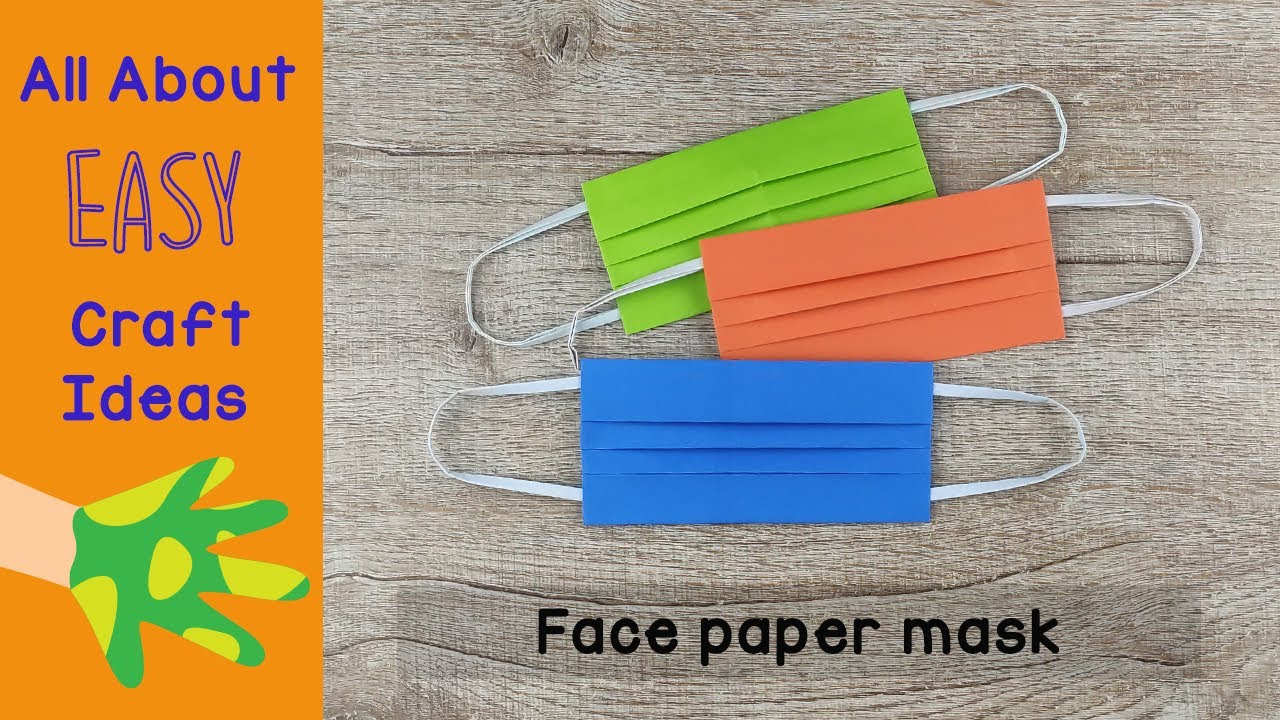 Kids DIY Face Mask | How to make kids mask pattern | Easy Origami ...