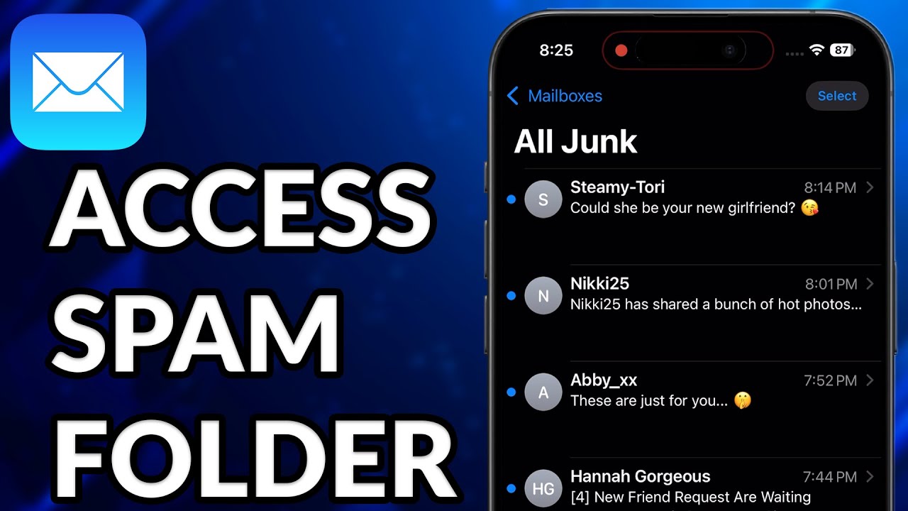 How To Access Spam Folder On iPhone - YouTube