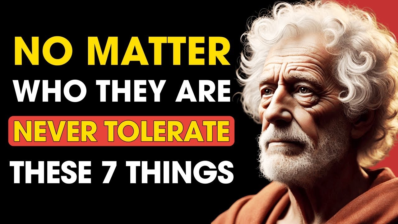 7 Things You Should NEVER TOLERATE from Anyone | No Matter Who They Are ...