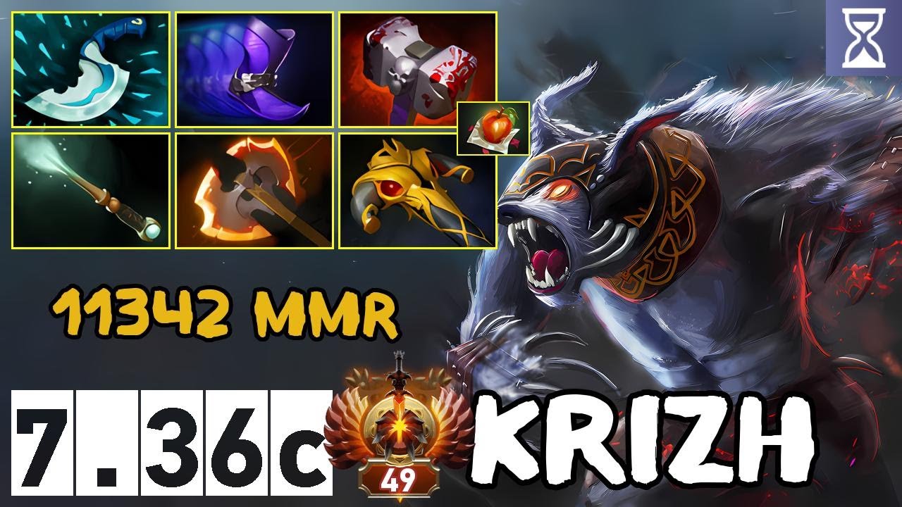 Ursa Pos 1 | 11342 MMR | Krizh | 7.36c | Immortal Dota 2 Pro Plays - YouTube