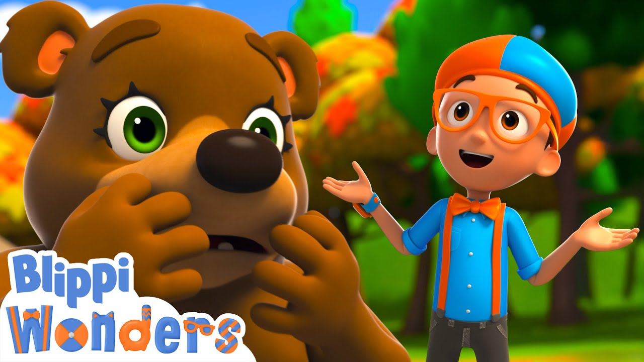 Miss Bear's Bedtime 💤 Blippi Wonders | Best Animal Videos for Kids ...