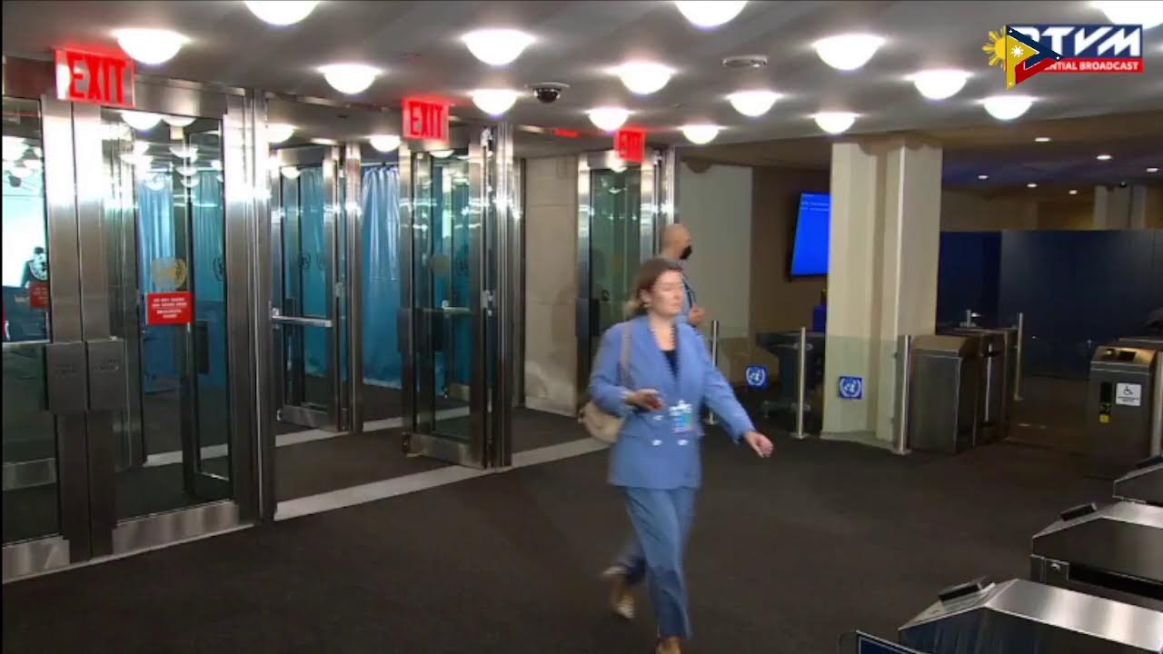 WATCH: Pres. Ferdinand R. Marcos Jr., arrives at the (UNGA) Hall within ...