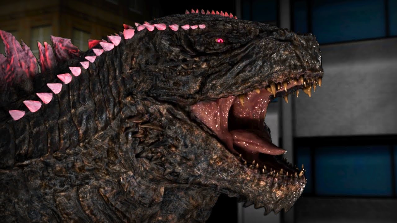 Godzilla Evolved Roar | Godzilla X Kong Blender Animation - YouTube