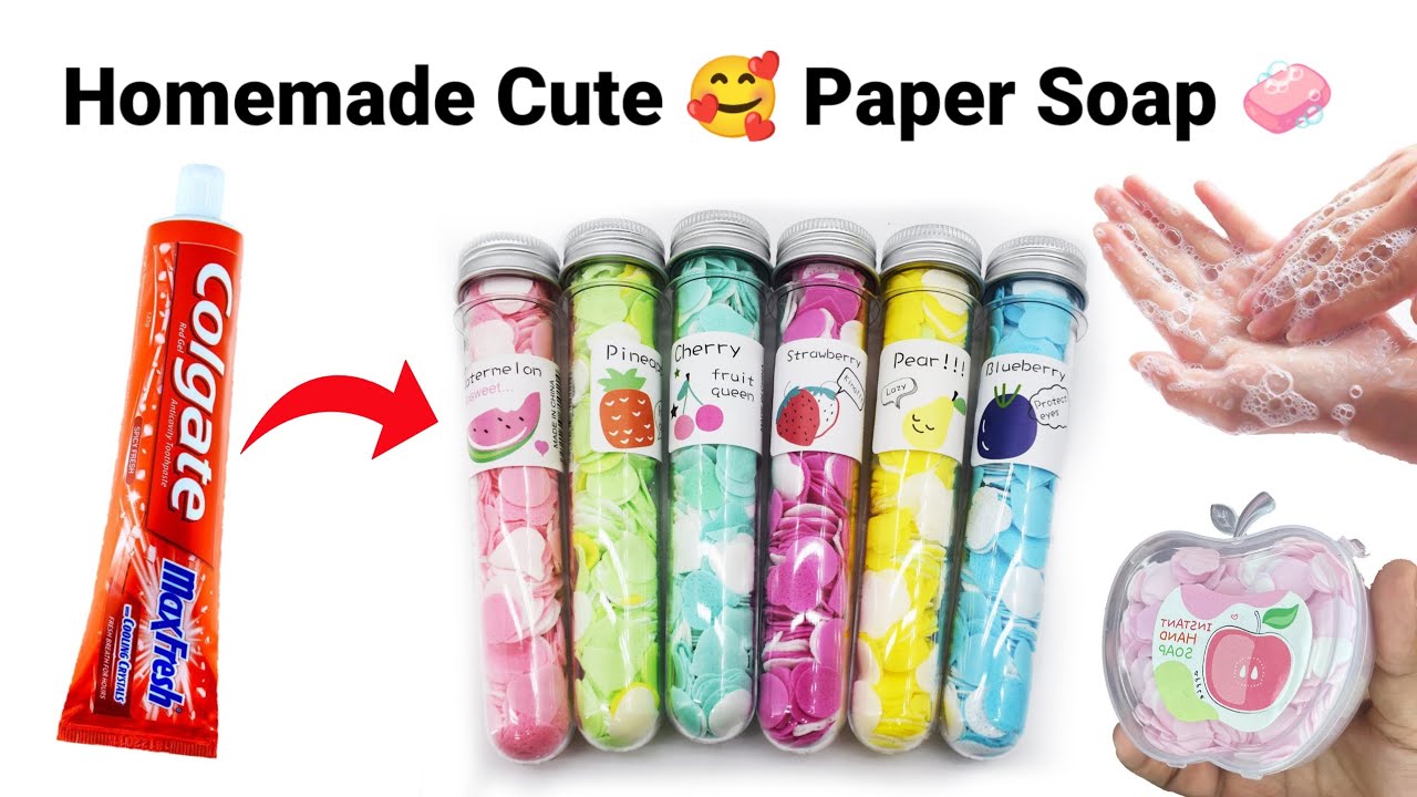How To Make Paper Soap At Home 😱🤩 || DIY Paper Soap 🤯 || Paper Soap ...