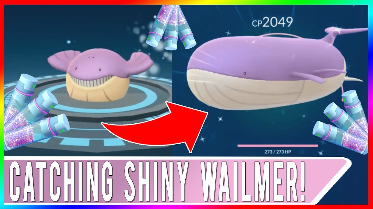 CATCHING SHINY WAILMER! Epic Jonno Freakout + Shiny Wailord Evolution ...