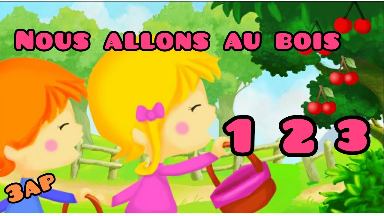 "Nous allons au bois" أنشودة من كتاب الفرنسية الصفحة 55 السنة الثالثة ...