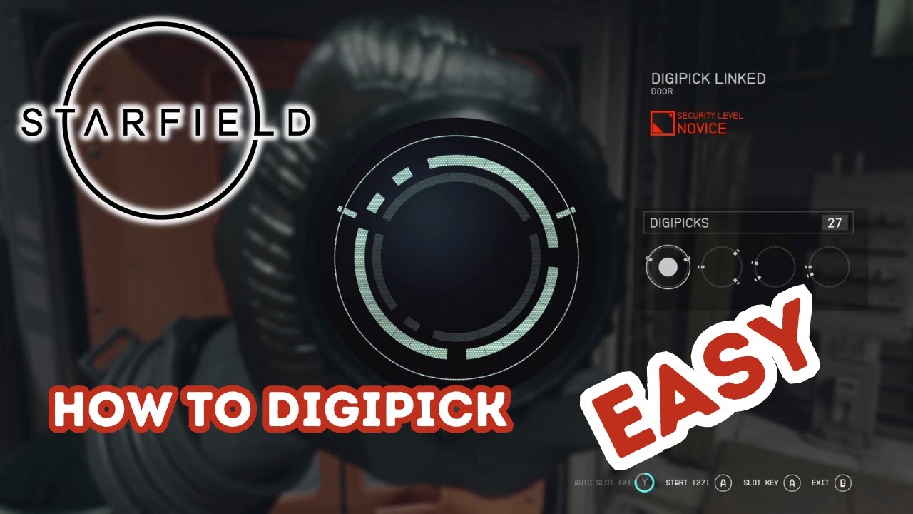 How To Lockpick With A Digipick Easy | Starfield - YouTube