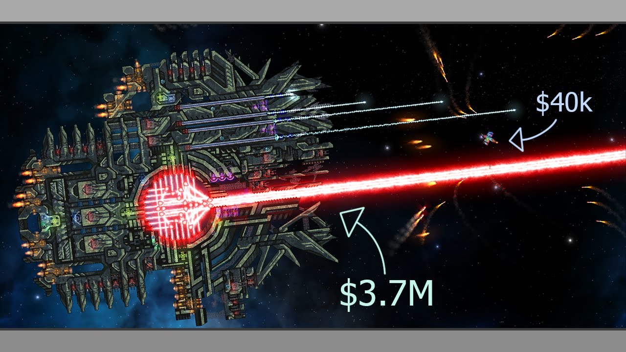 Cosmoteer | Small Scout ship vs Most Expensive Flagship - YouTube