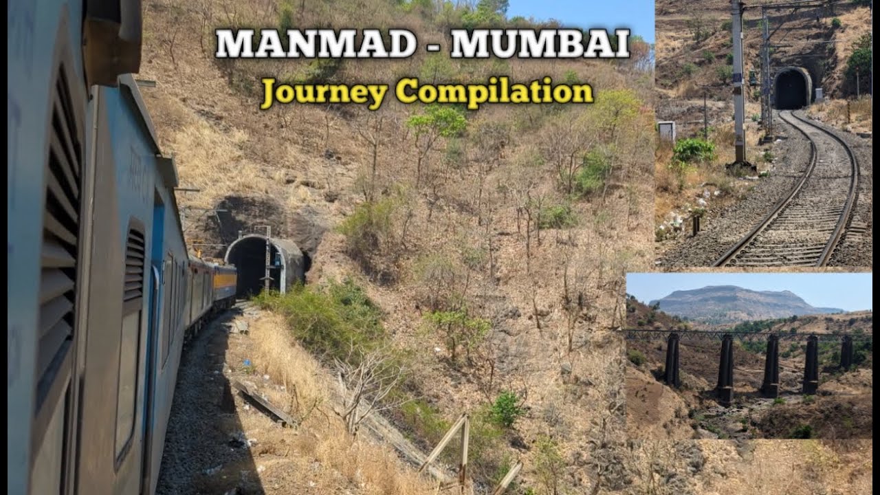 MANMAD TO MUMBAI Train Journey Compilation //11012 Dhule - Mumbai CSMT ...