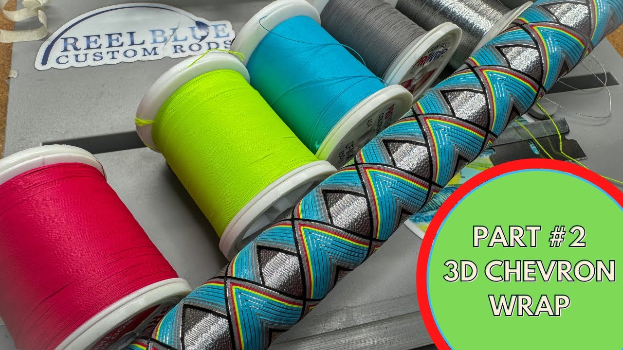 3D Six Color Chevron Fade Wrap - Part 2: Custom Rod Building - YouTube