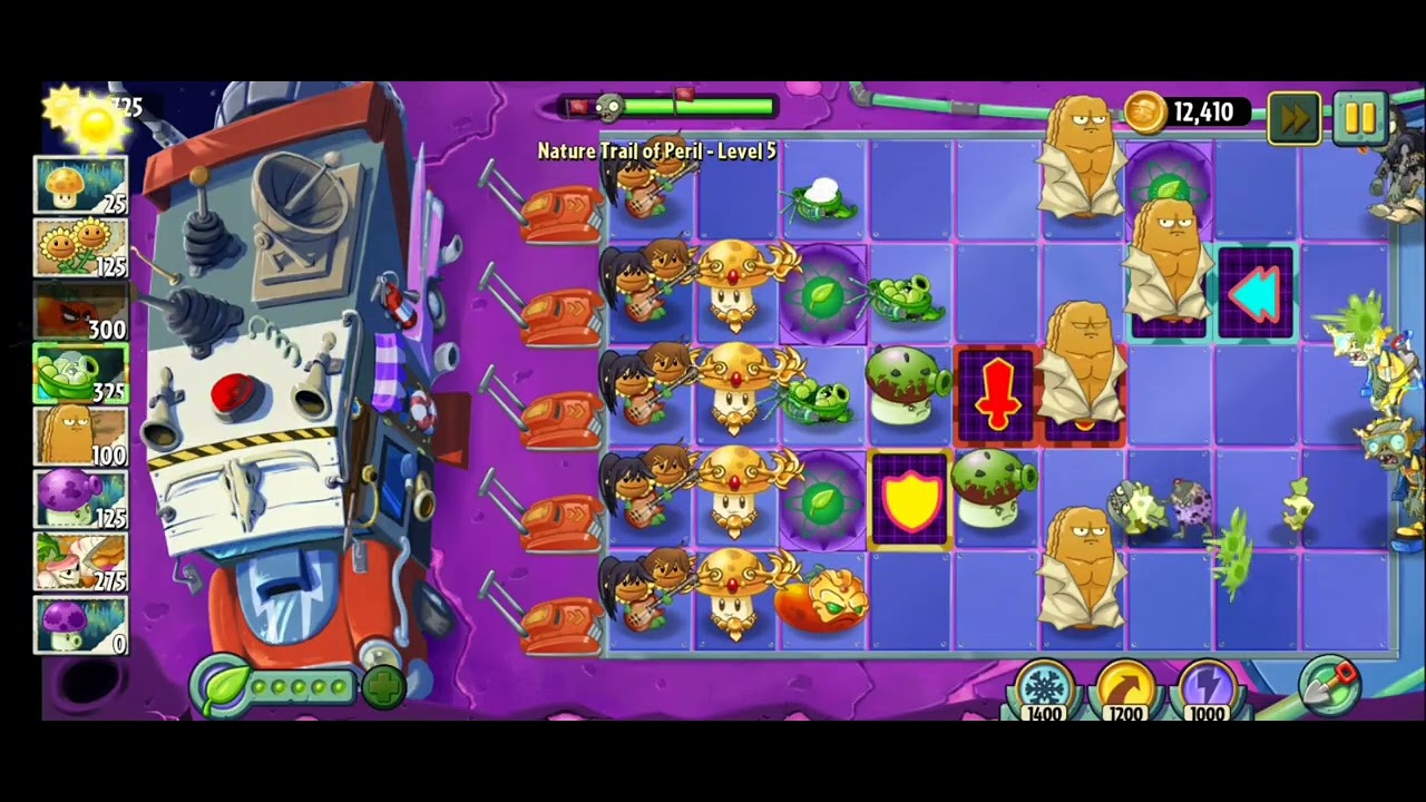 Plants vs Zombies 2 Reflourished Endless Zone Nature Trail Of Peril ...