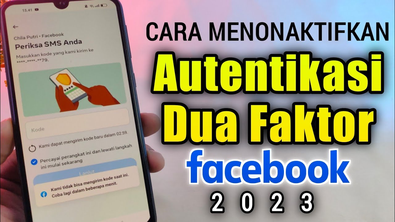 Cara menonaktifkan autentikasi dua faktor facebook 2023 - a2f facebook ...