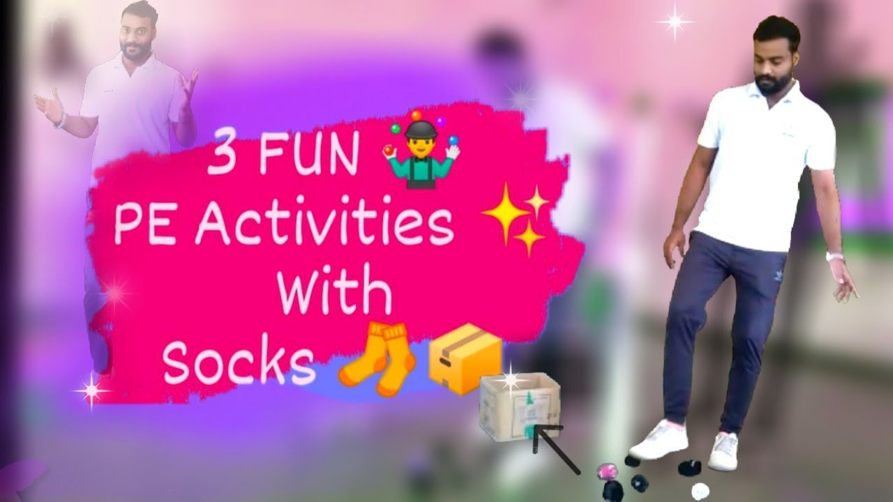 3 Fun PE Activities With Socks at Home | Indoor Game For Kid's | - YouTube