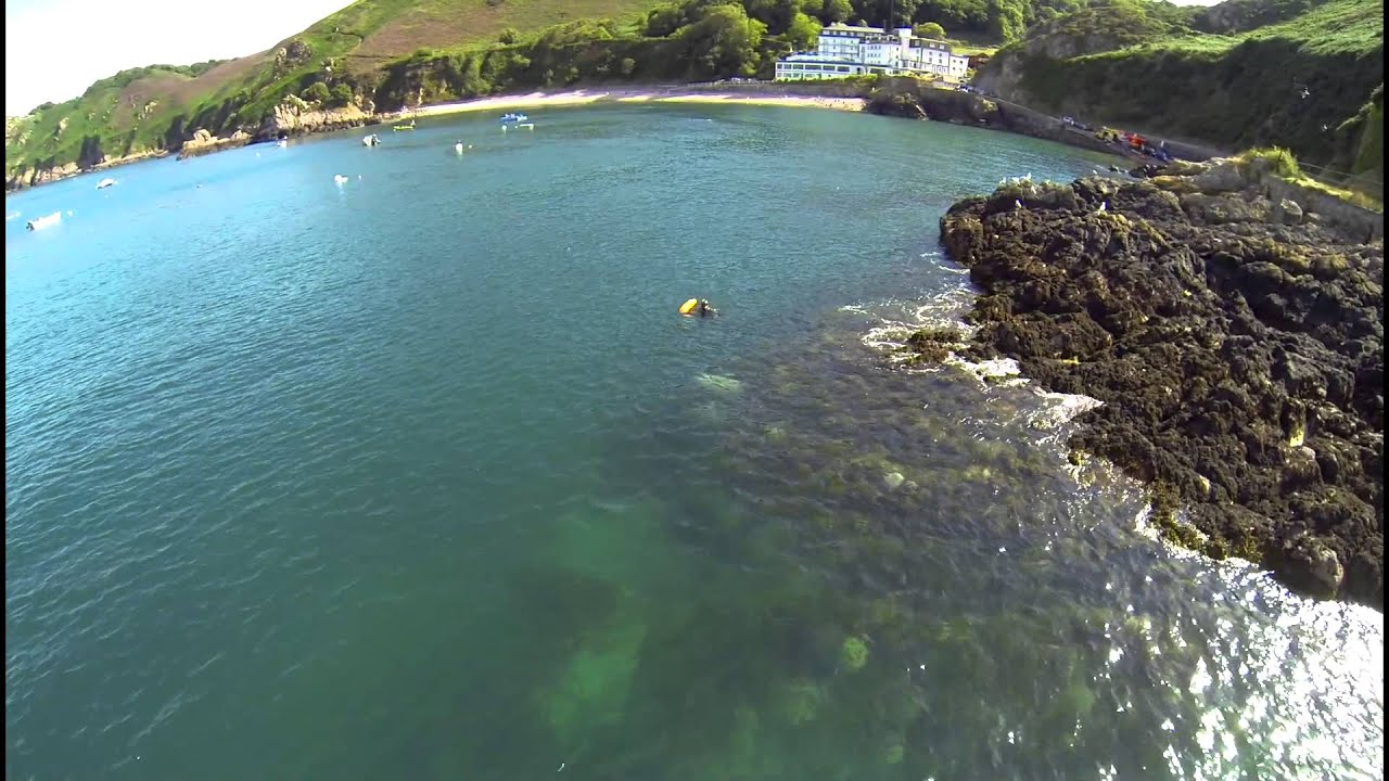 Bouley Bay Jersey from the air - YouTube