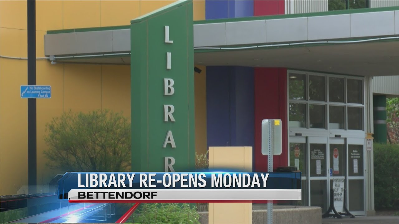 Bettendorf library reopens on Monday - YouTube