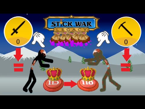 Swordwrath = Giant Dead/ Miner = Pouncer Dead. Stick War Legacy. - YouTube