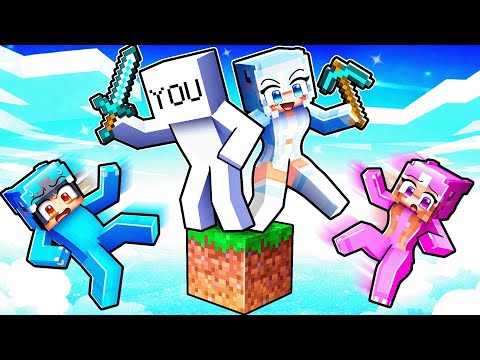 Meine Zwillingsschwester trifft DICH auf EINEM BLOCK in Minecraft!