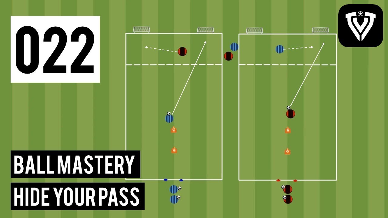 022 Ball Mastery | Hide Your Pass | Animated Football - Soccer Drills ...