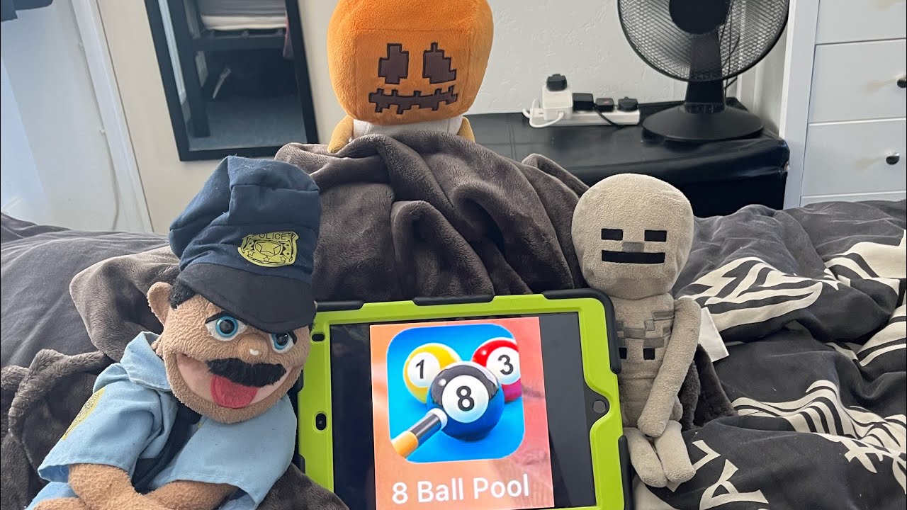Skeleton Mikey Henry and Simon played 8 Ball pool - YouTube