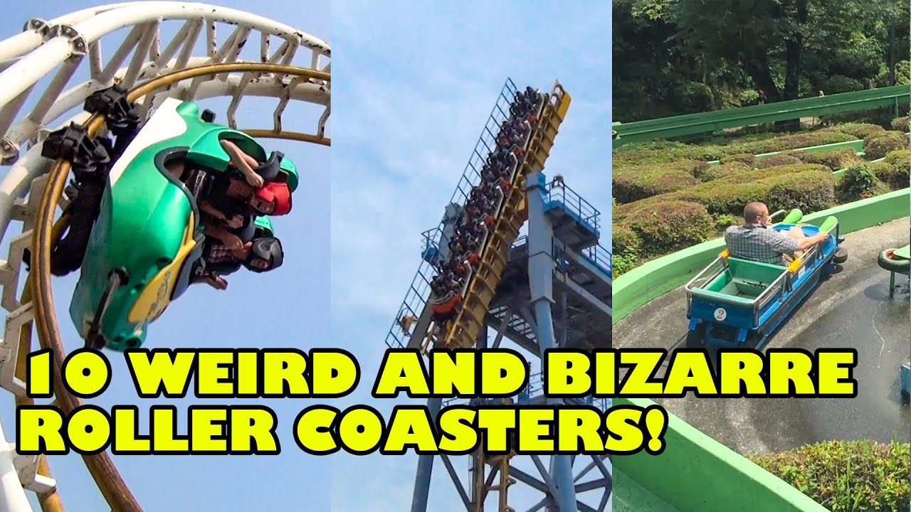 10 WEIRD & BIZARRE Roller Coasters of Asia! Front Seat POVs! - YouTube