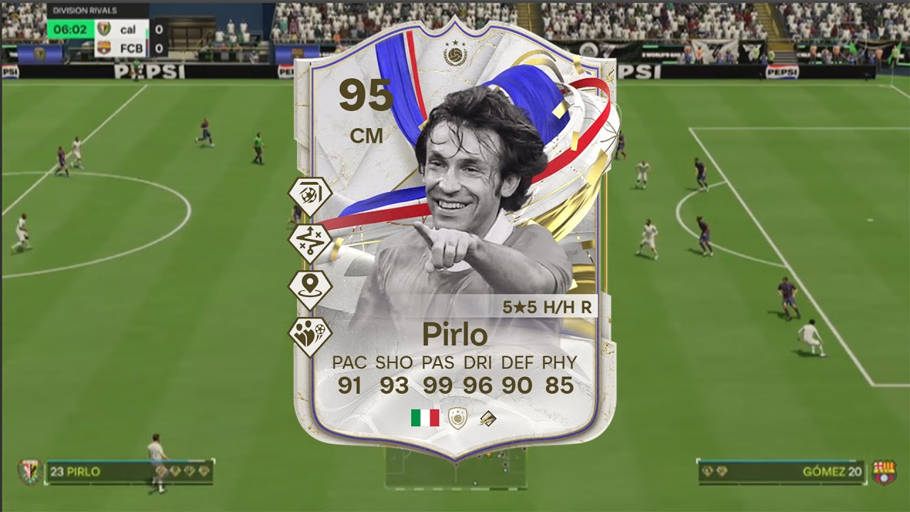 EA FC 24 - 95(Greats of The Game Icon) Andrea Pirlo - Ultimate Team ...