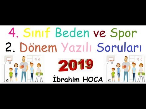 4. Sınıf Beden Eğitimi ve Spor 2. Dönem 1. Yazılı (örnek 1)