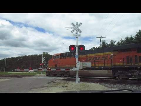 BNSF 6628 West Double Stack Train (6-28-2016) - YouTube