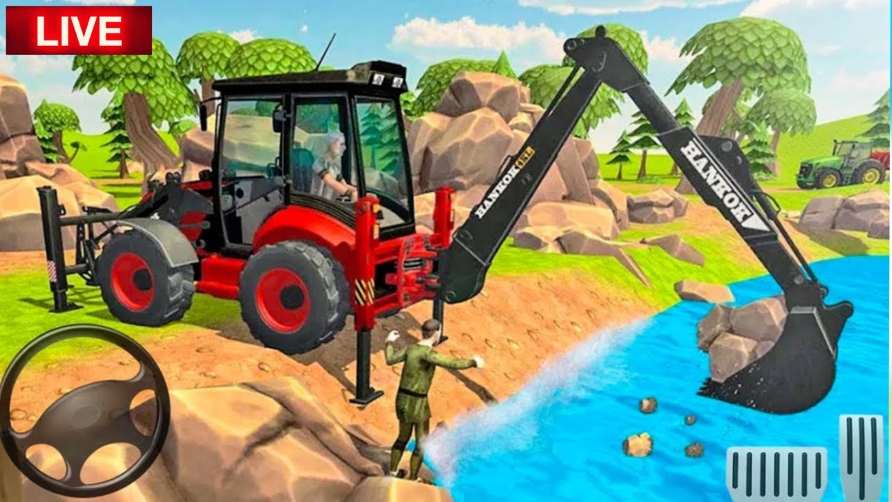 Virtual Village Excavator Simulator Game - Android gameplay #jcb - YouTube