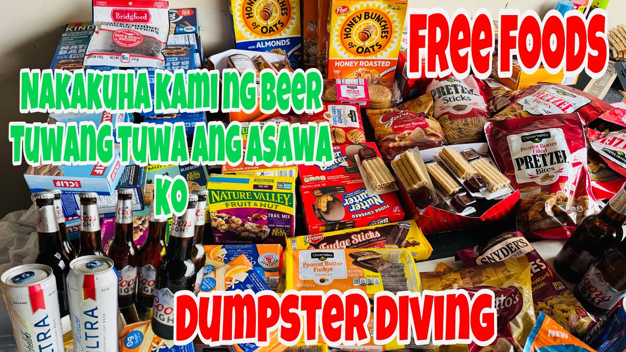 DUMPSTER DIVING/MAY PA BEER AT MGA SNACKS,ANG DAMING BBBOX NA IPAPADALA ...