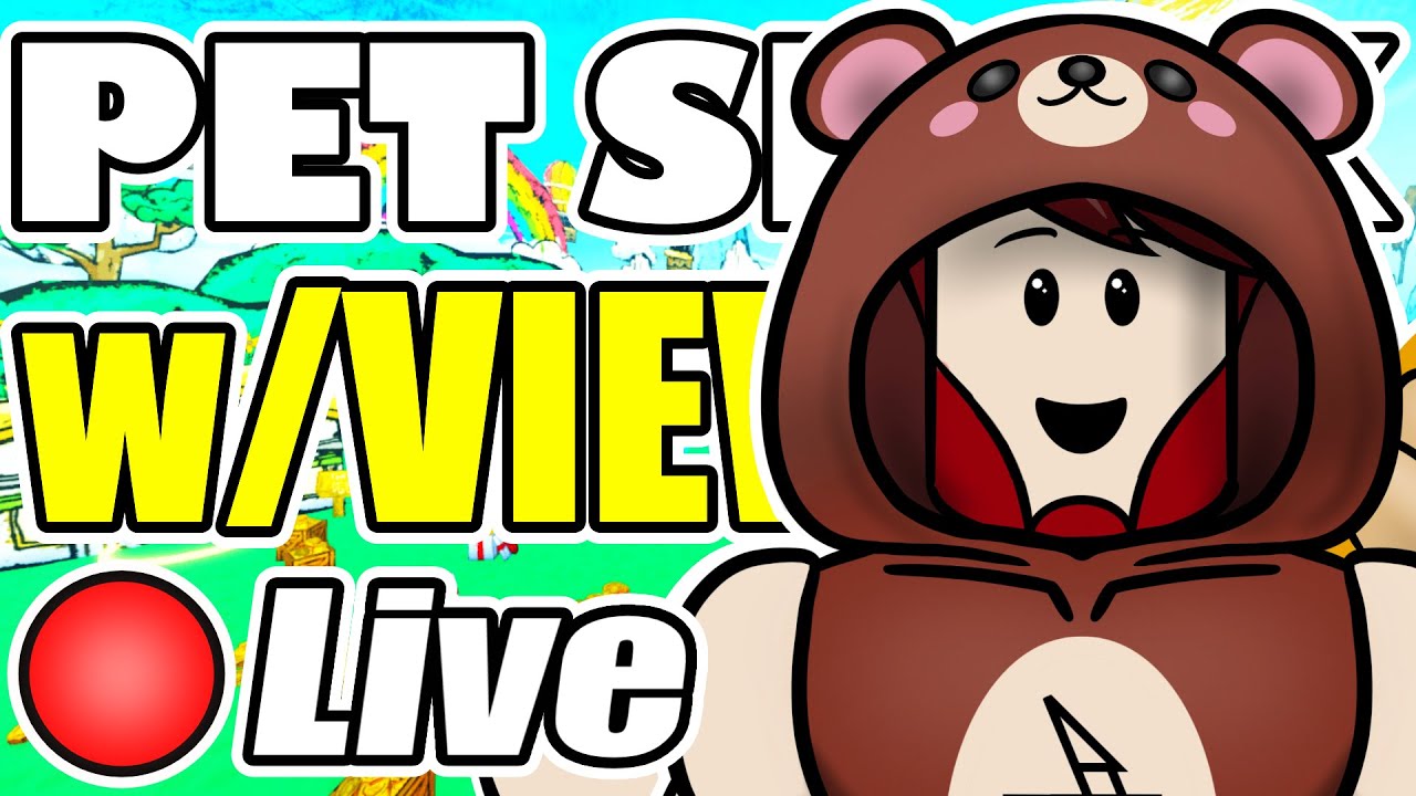 🔴 ROBLOX PET SIMULATOR X LIVE! 🔴 Huge Pet Giveaway @ 9.75K, Come Join ...