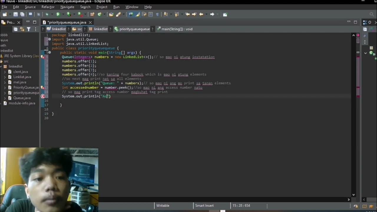 QUEUE & PRIORITY QUEUE IN JAVA LANGUAGE PROGRAMMING FOR SCHOOL PURPOSES ONLY - YouTube