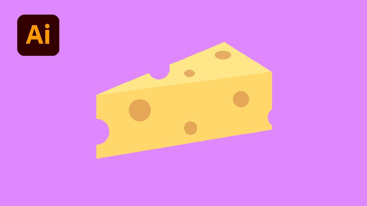 Design a Block of Cheese in Adobe Illustrator –Tutorial (Step-by-Step ...