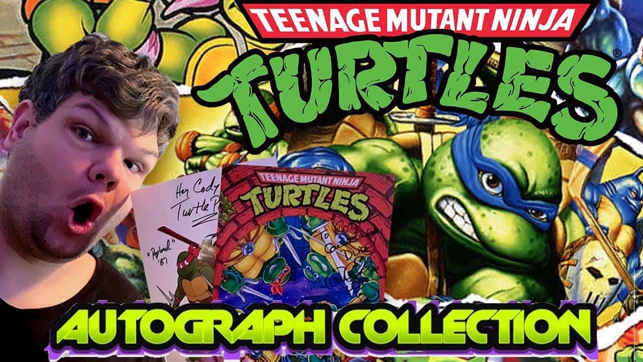 My Entire Teenage Mutant Ninja Turtles Autograph Collection! - YouTube