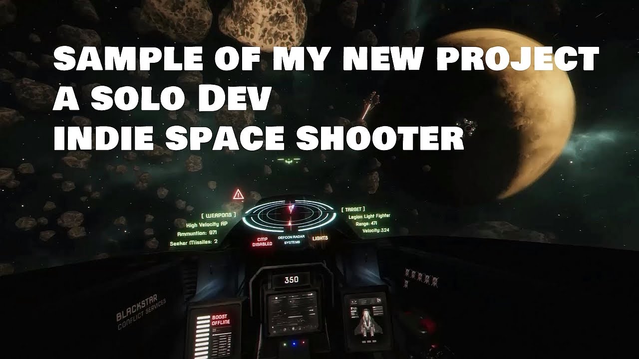 Sample of my indie space project. - YouTube
