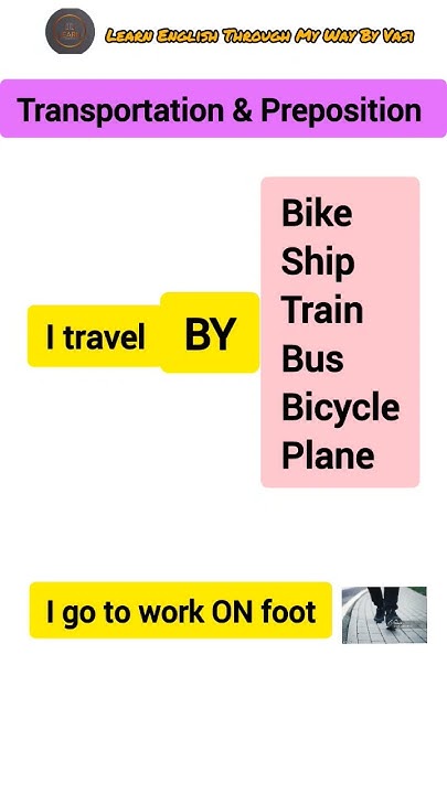 Transportation & Preposition in English - YouTube