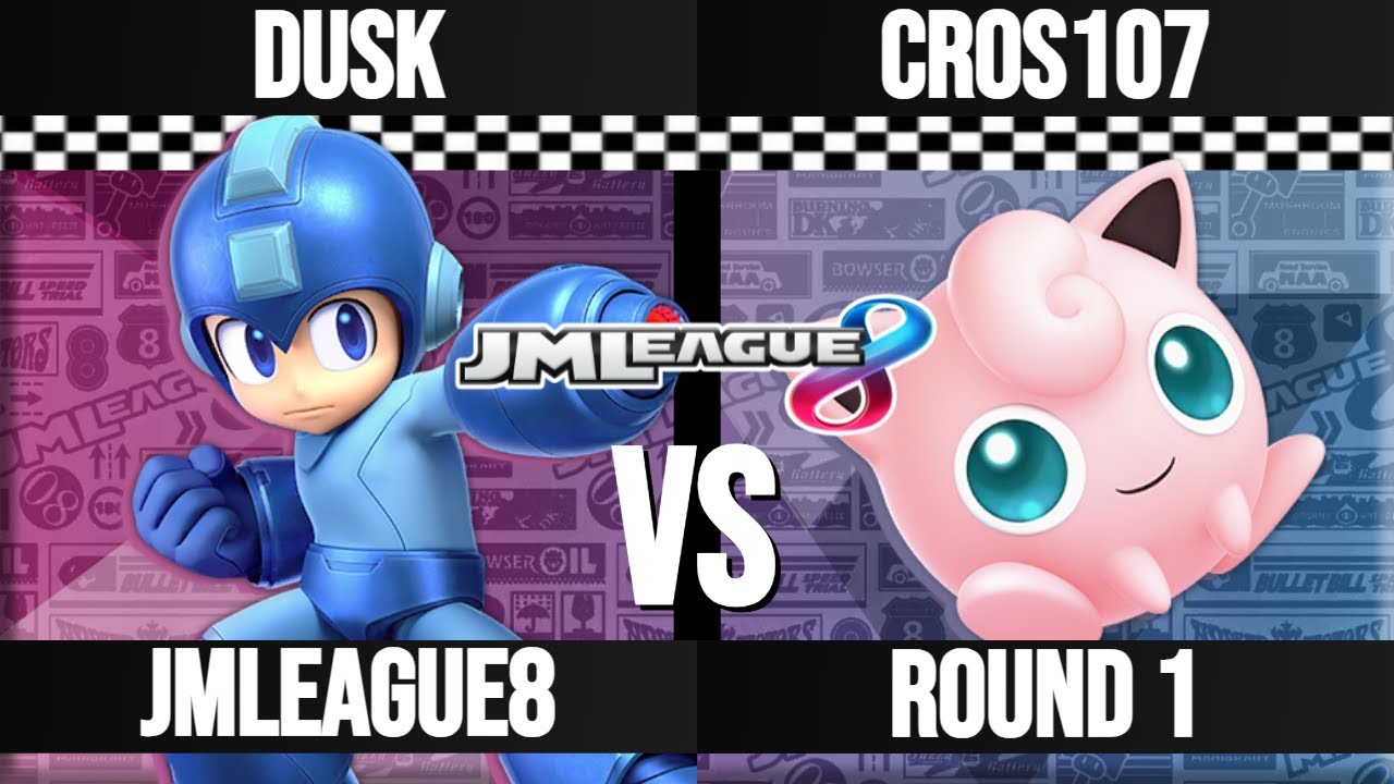 Dusk (Marth, Mega Man) vs cros107 (Jigglypuff) - JMLeague8 Round 1 ...