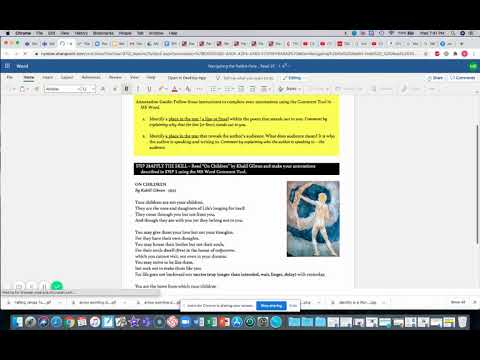Microsoft Word Comment Tool for Annotation Tutorial - YouTube