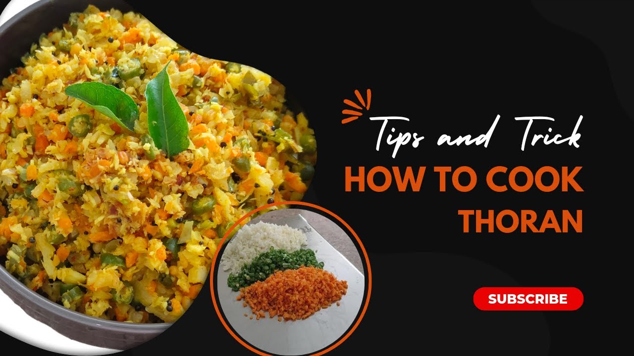 Thoran recipe | Onam Sadhya | Authentic kerala style thoran recipe ...