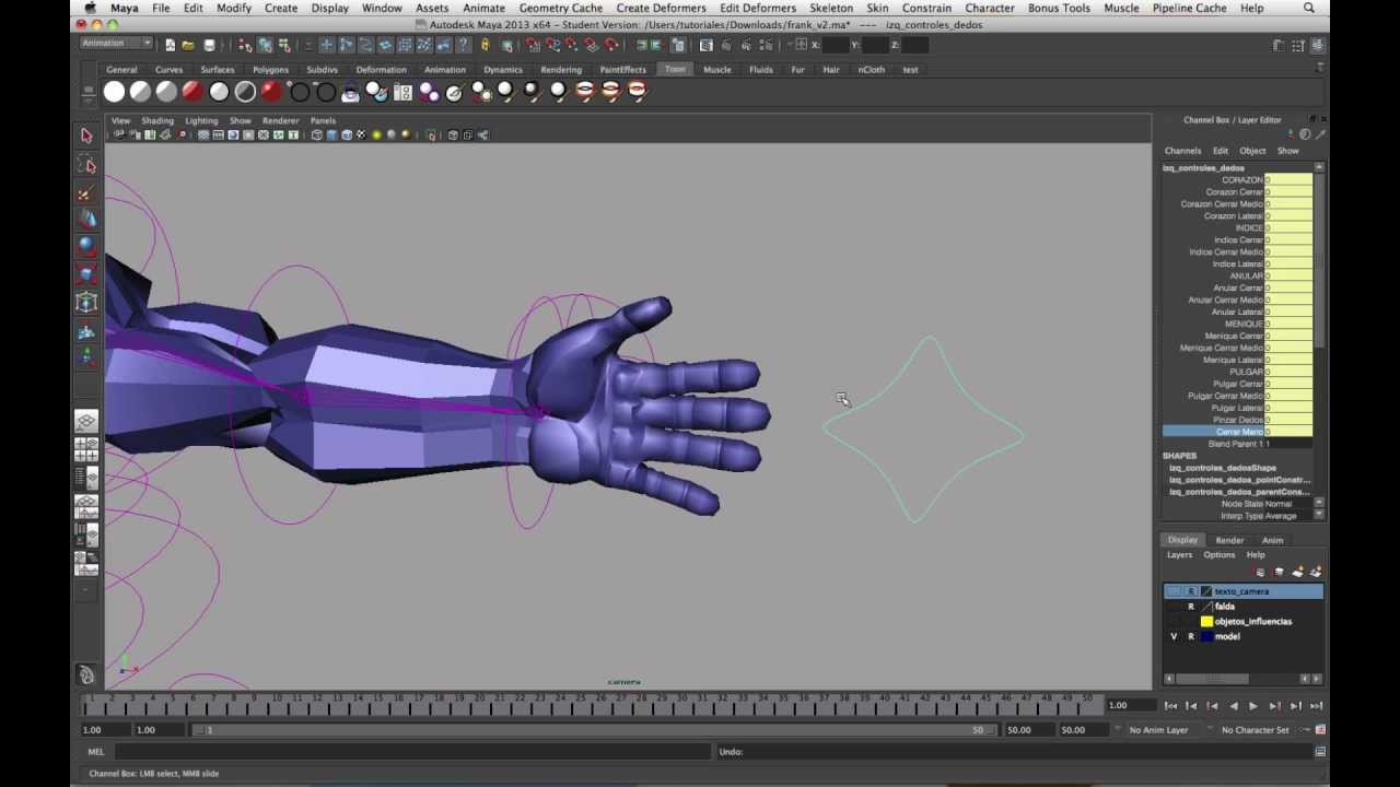Tutorial Maya Rigging Parte 7 Youtube