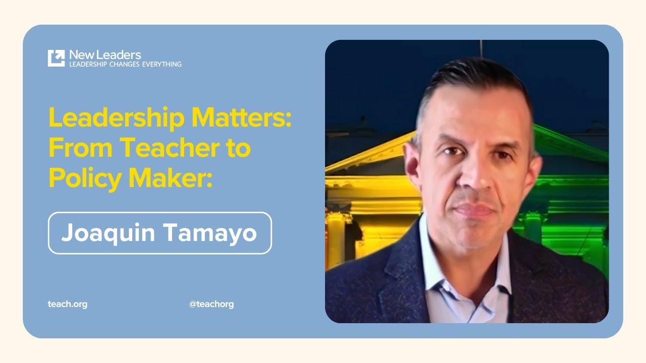 Leadership Matters: From Teacher to Policy Maker - YouTube