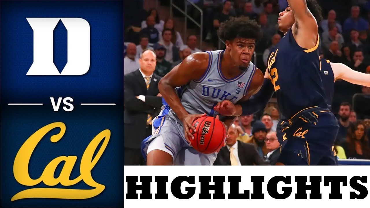HIGHLIGHTS | Duke Blue Devils vs California Golden Bears | Full Game ...