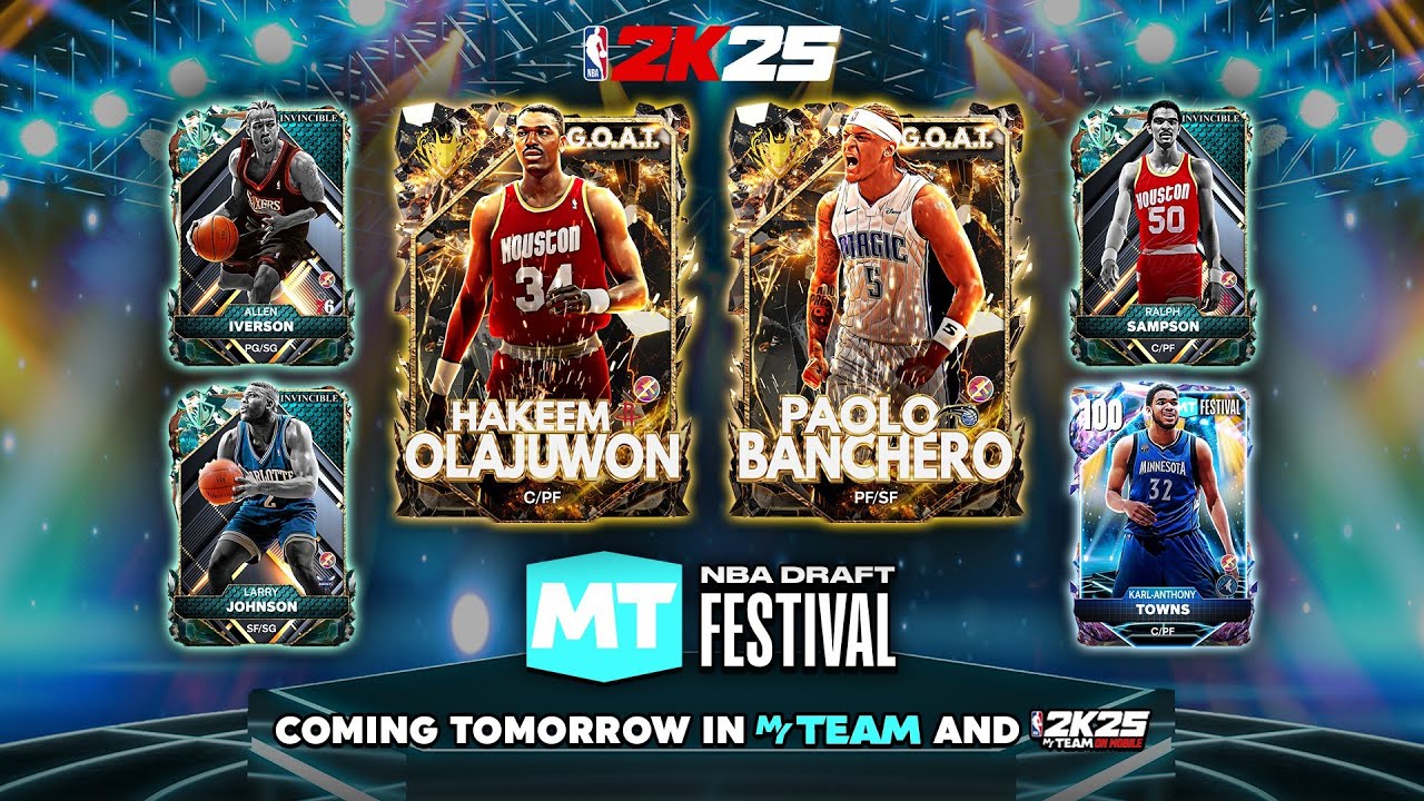 NBA DRAFT FESTIVAL COMING TMRW FOR 1 WEEK WITH GOAT HAKEEM, GOAT PAOLO ...