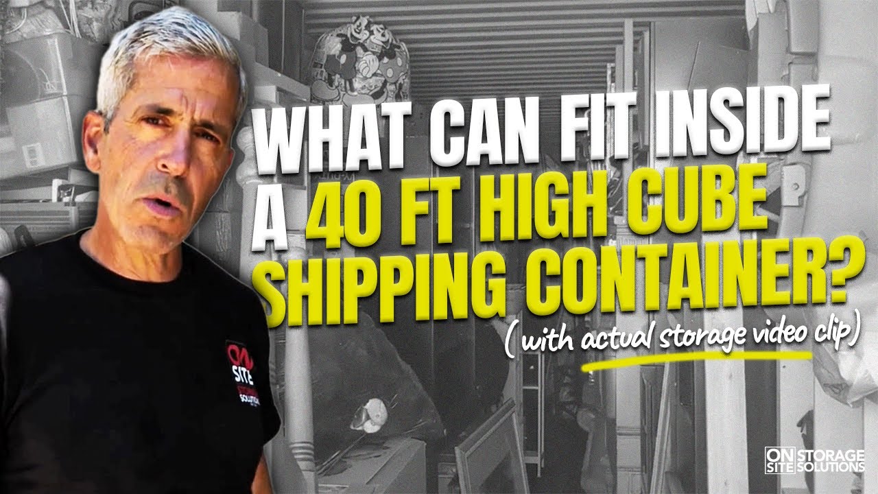 What can fit inside a 40 FT High Cube Shipping Container (Short Video ...