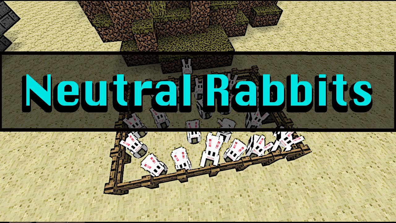 Neutral Rabbits in Vanilla Minecraft (Like Zombie Pigman) - YouTube