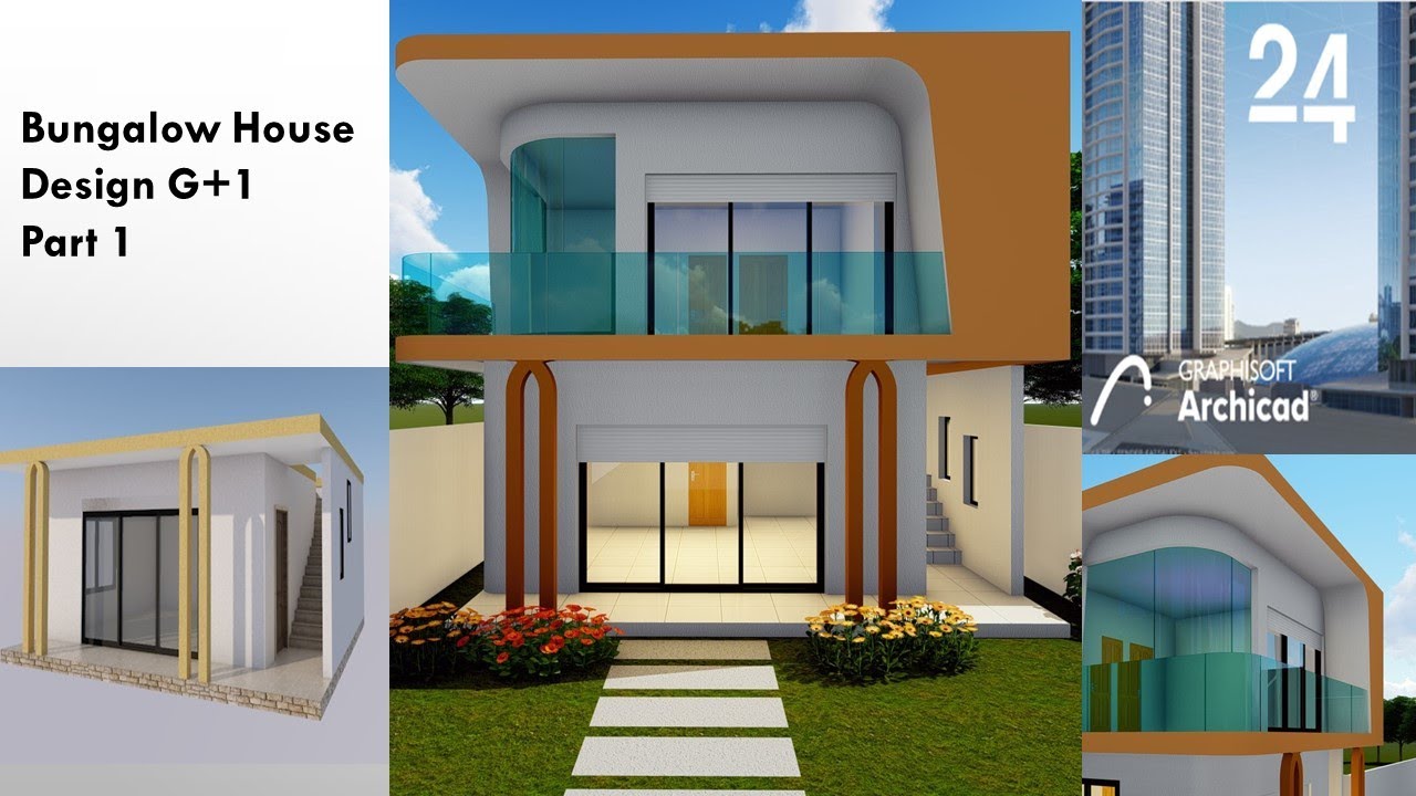 ArchiCAD 24 Tutorial: Bungalow House Design Part 1 A-Z in ArchiCAD ...